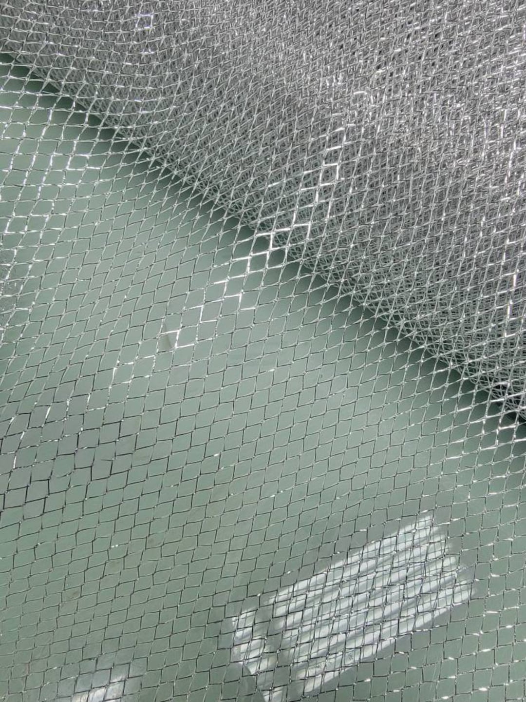Metallic Mesh Fabric Silver 64" Wide Usable for Fashion Designers ...