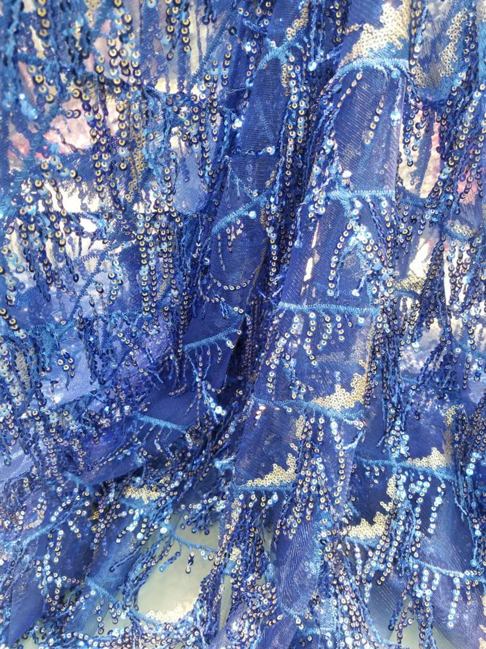 Fringe Hanging Lace Fabric Usable for Apparel Accessories and Interior ...