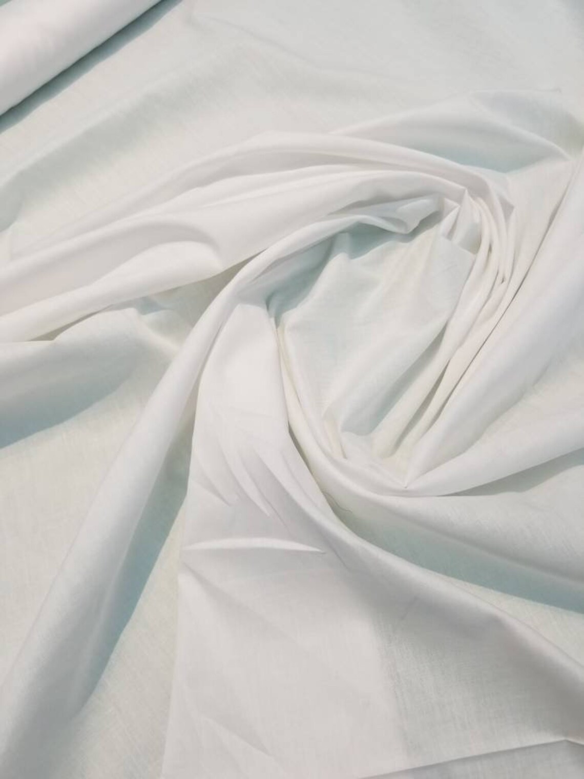 100% White cotton 72 wide soft and excellent drape | Etsy