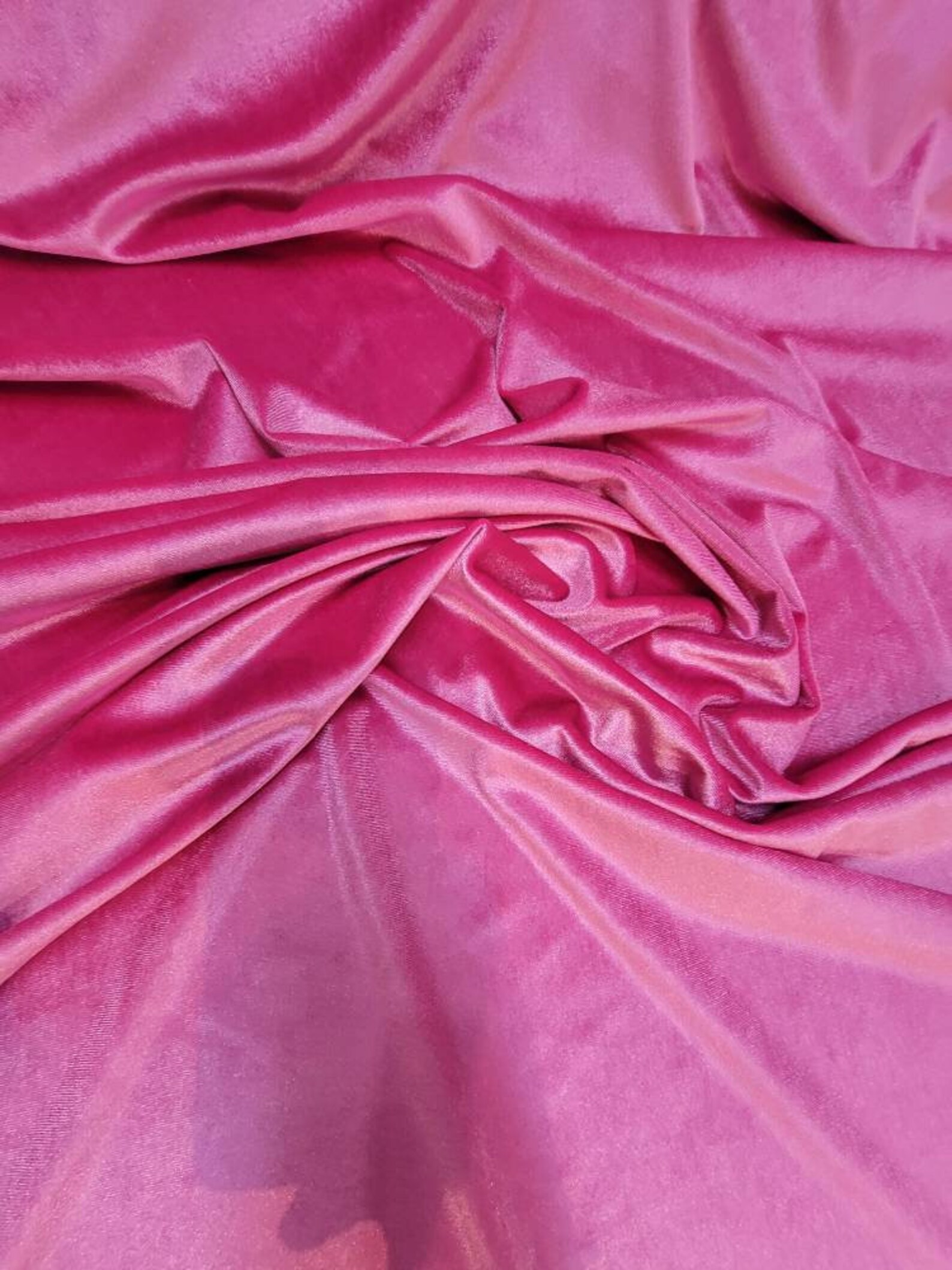 Pink Velour Color Stretch Velvet is 4 Way Stretch Smooth - Etsy