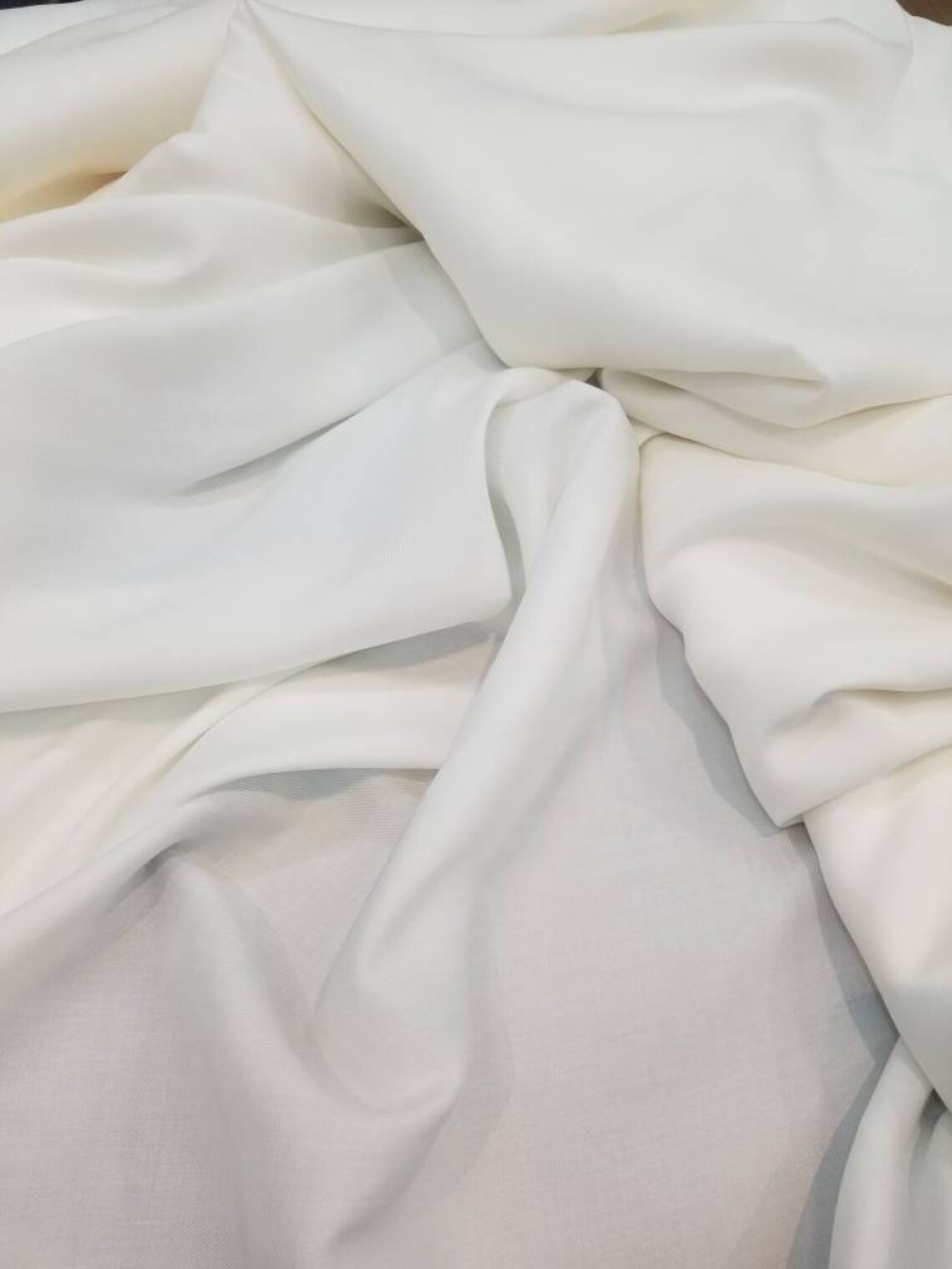 Off white soft and drapey poly linen medium weight usable for | Etsy