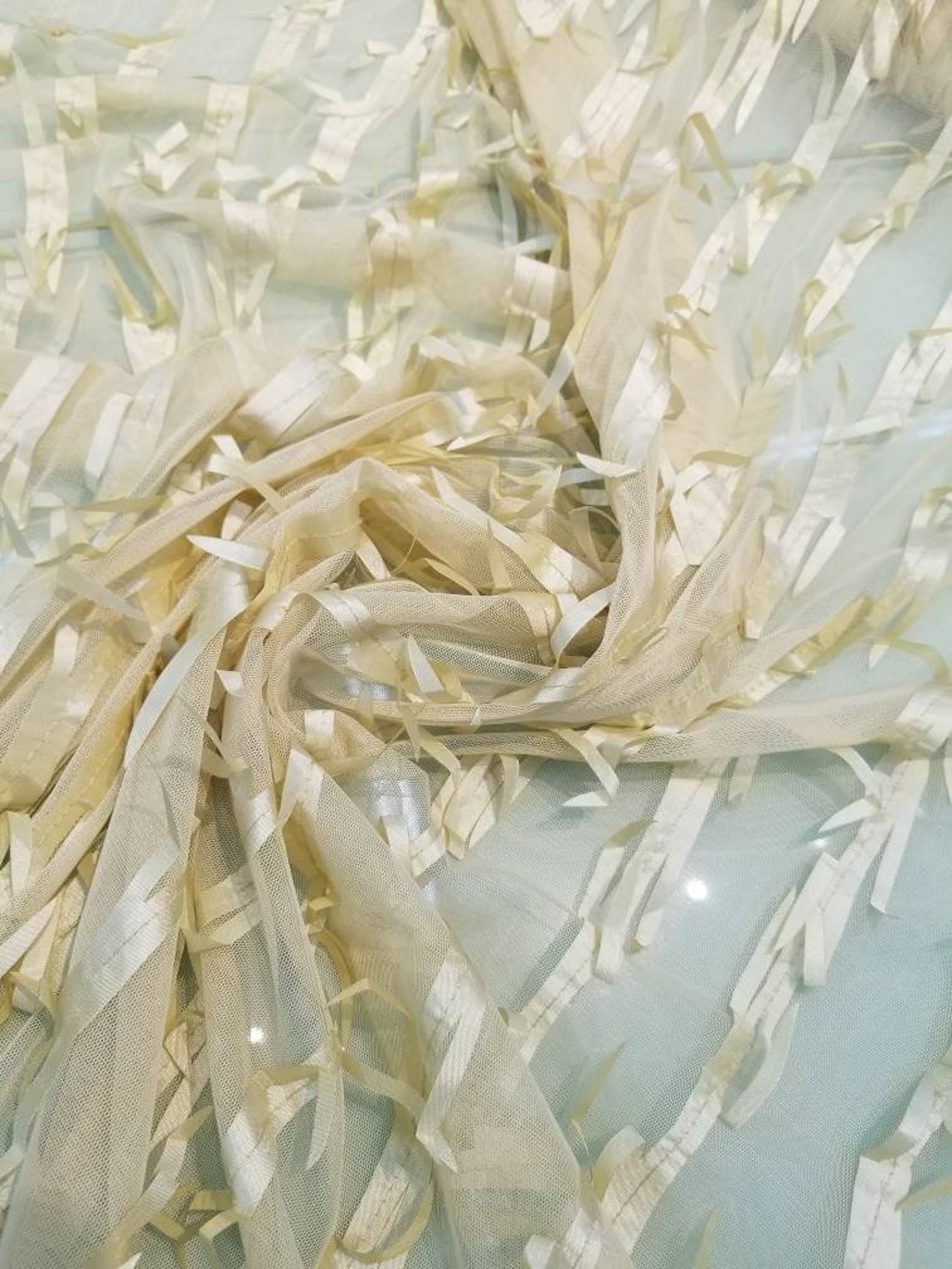 Super Fine Soft Ruffle Design Mesh/tulle Fabric. 60 Wide | Etsy