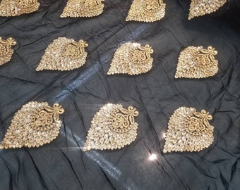 Black Embroidery Fabric - Etsy
