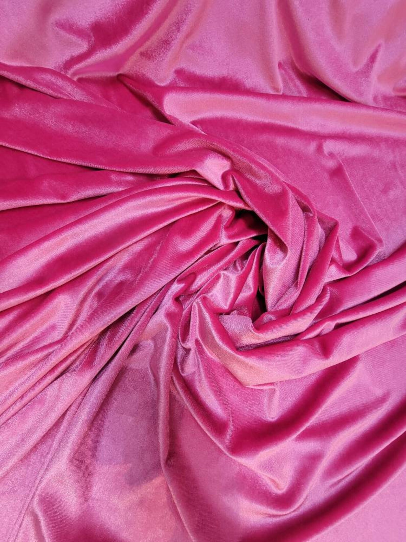 Pink Velour Color Stretch Velvet is 4 Way Stretch Smooth - Etsy