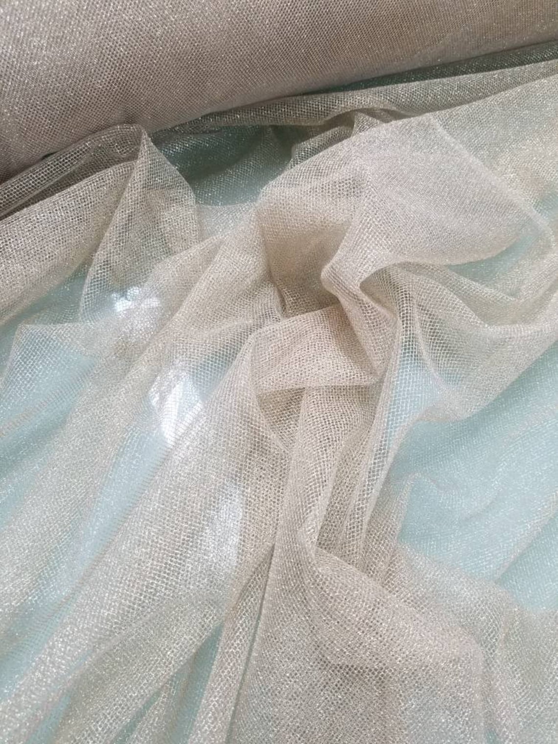 Metallic Gold Netting Soft Tulle Fabric Usable for - Etsy