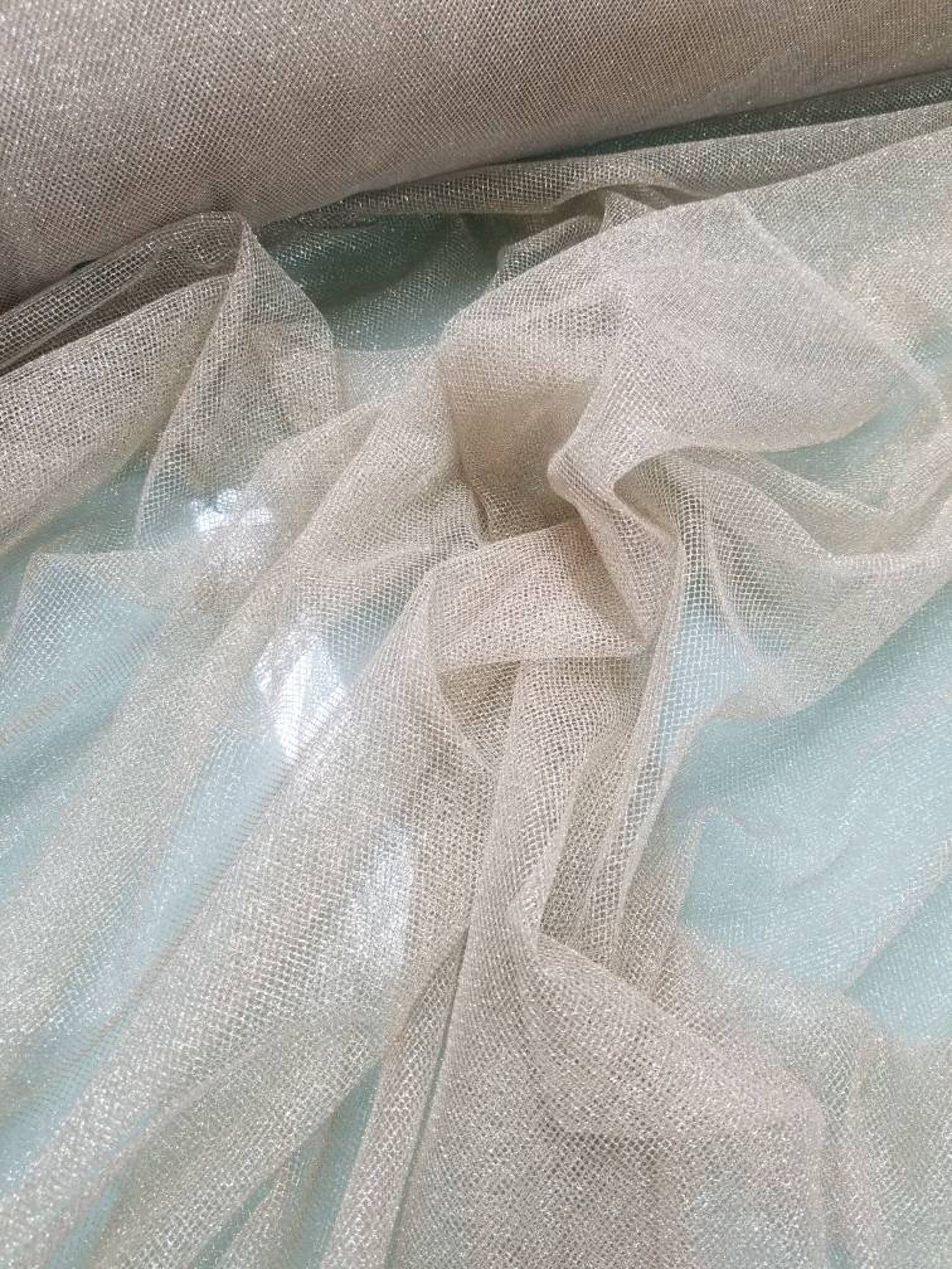 Metallic Gold Netting Soft Tulle Fabric Usable for Apparel,accessories ...