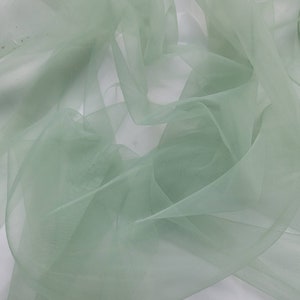 Super Fine Soft Seige Green Color Tulle/mesh 60" Wide Sold by the Yard ...