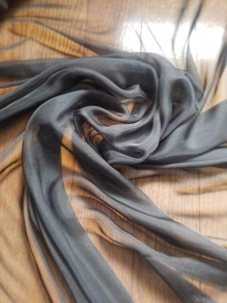 100% Silk French Chiffon Black Color 54 Wide. Usable for - Etsy