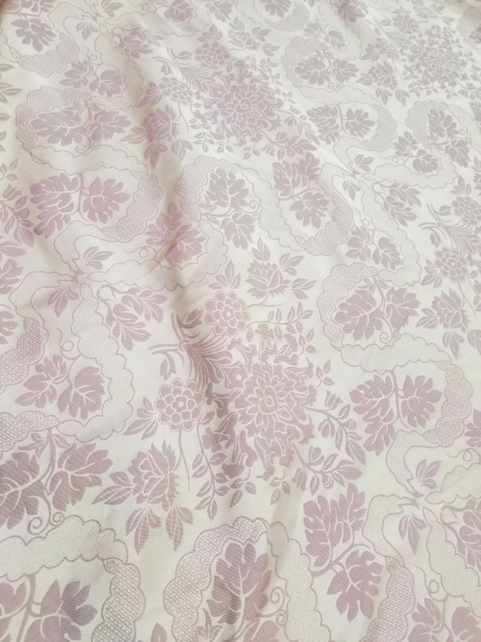 Floral Damask Self Design Fabric Usable for Apparel Accessories and ...