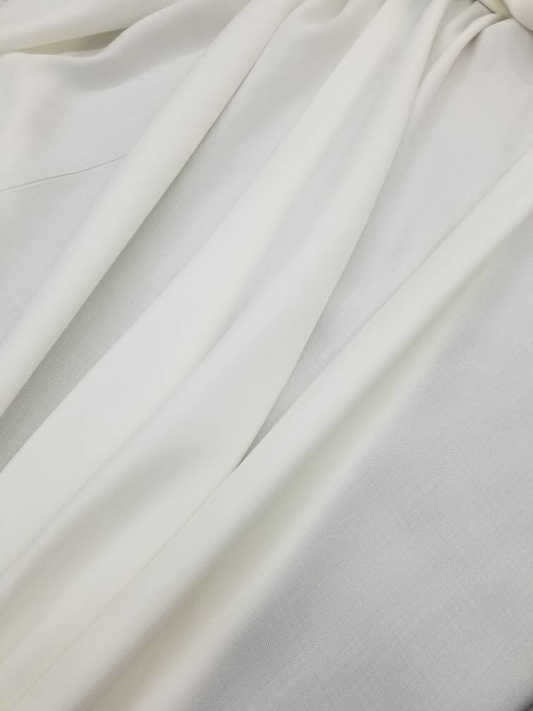 Off white soft and drapey poly linen medium weight usable for | Etsy