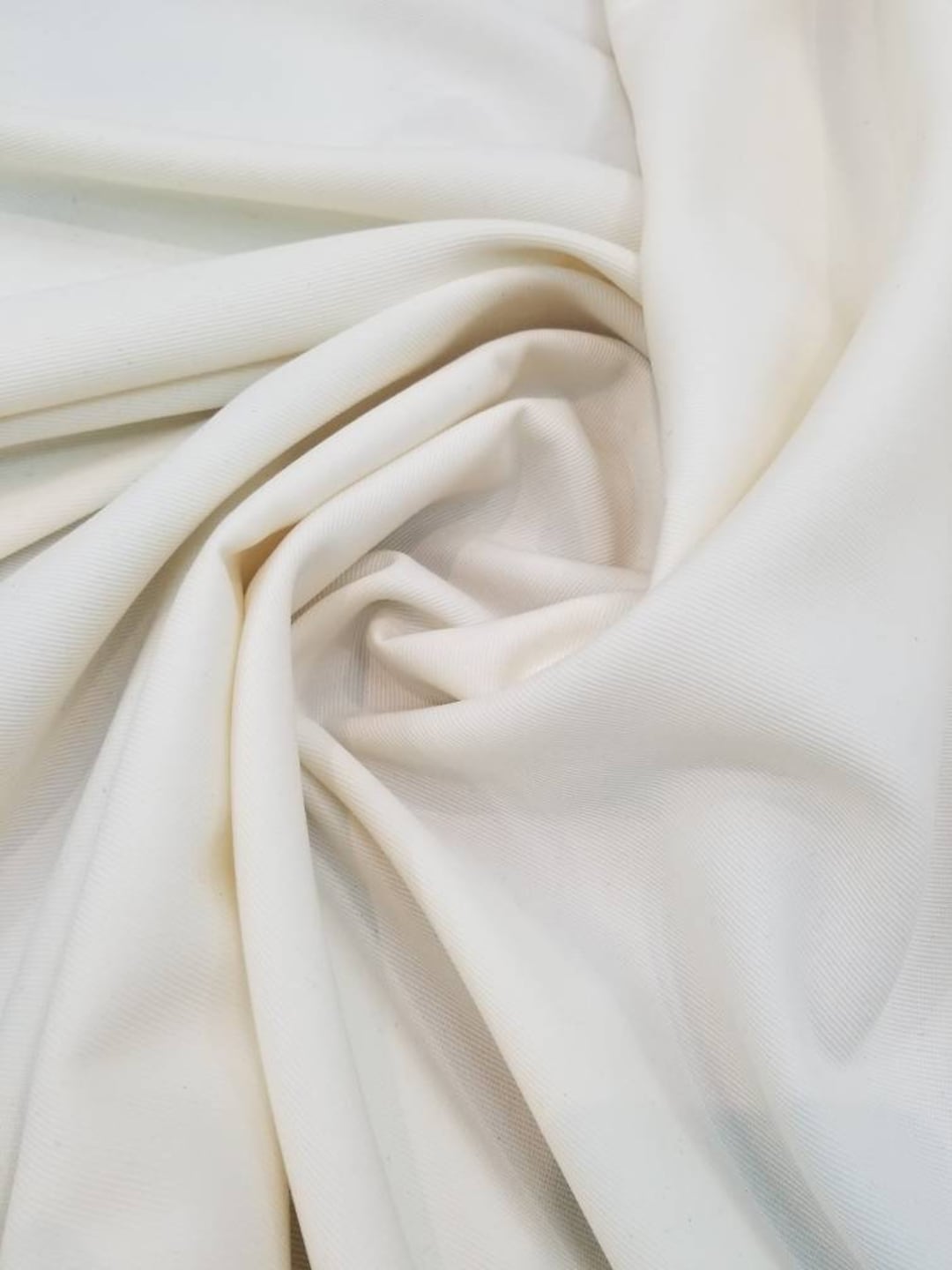 Off White Poly Wool Soft Light Weight Fabric 60" Wide. Suitable for ...