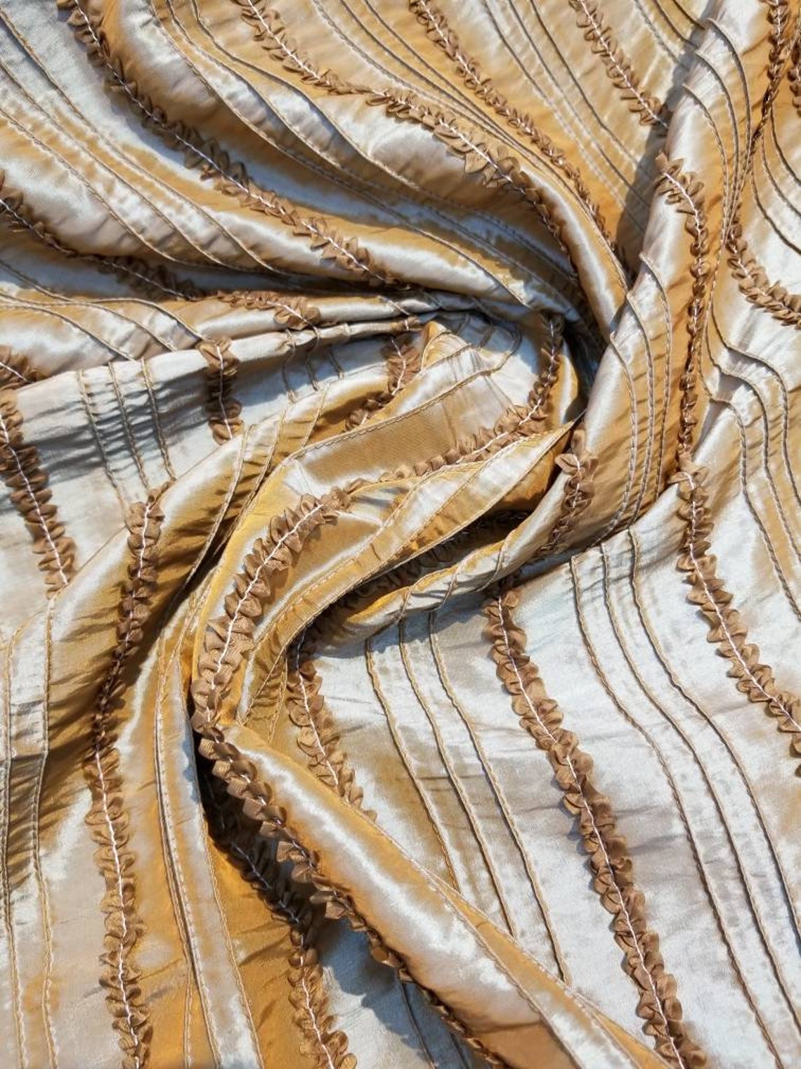Poly taffeta fabric for elegant gowns and dresses. It features | Etsy
