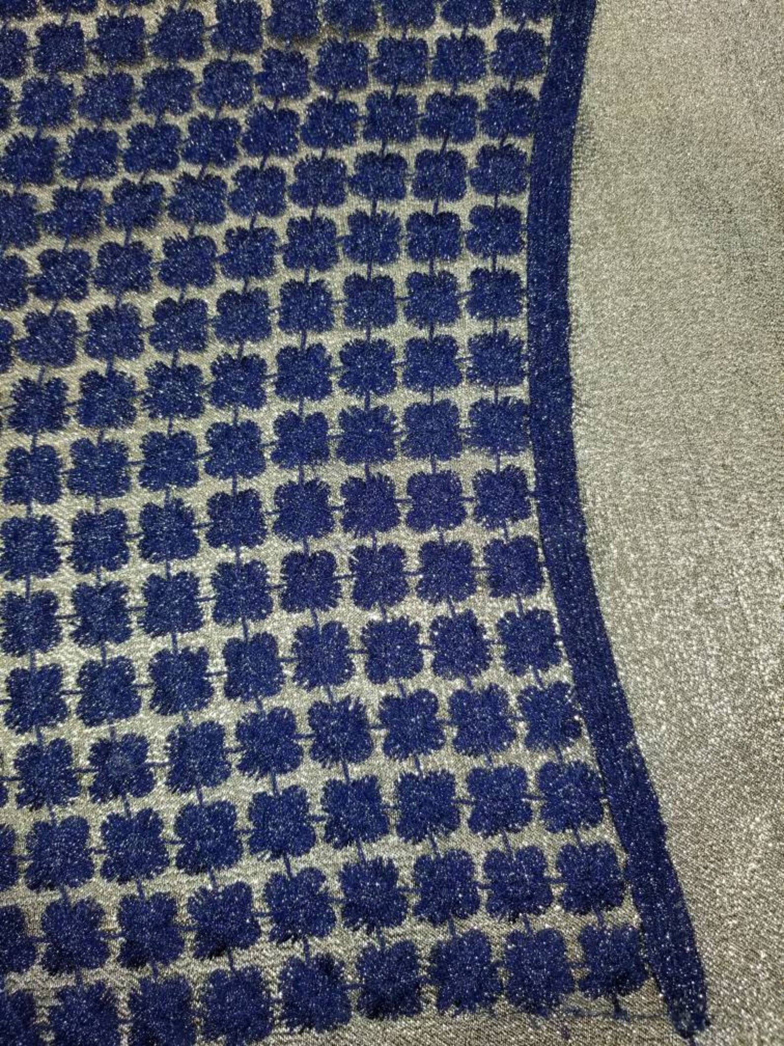 Lace Fabric Lurex Thread Mix With Black Color Cut Work Usable | Etsy