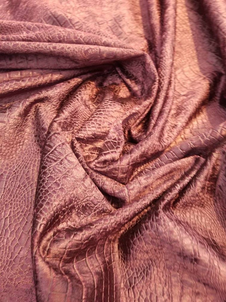 Alligator print heavy poly velvet fabric 54 inches wide usable | Etsy