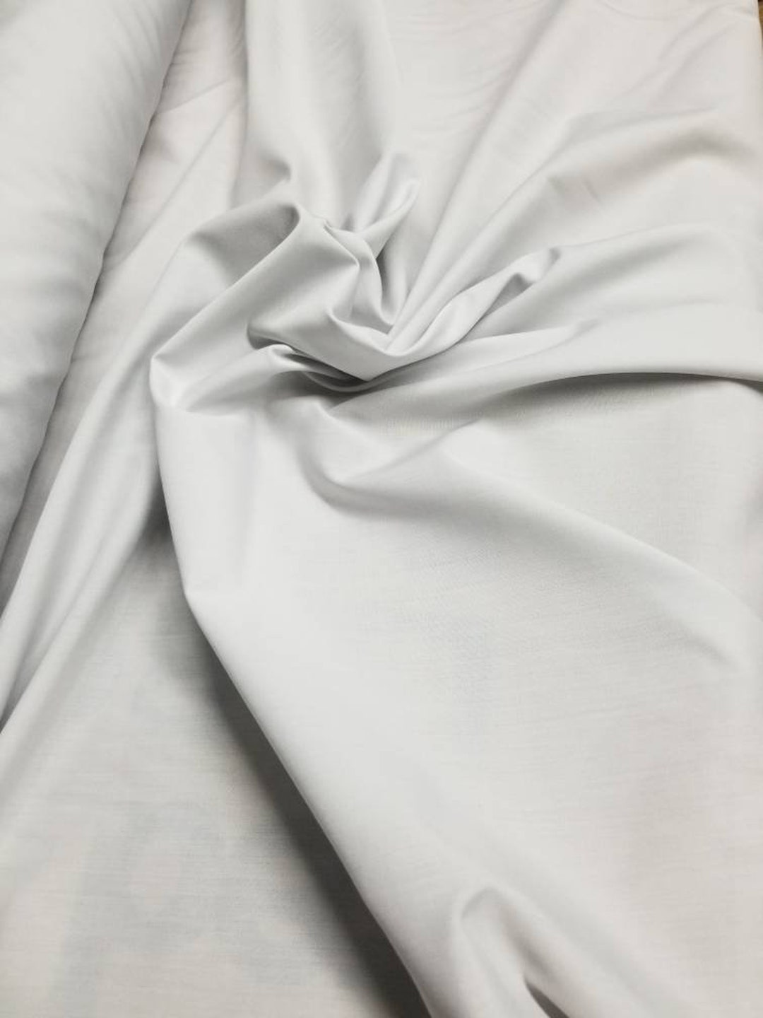 Soft Cotton Solid Silver Gray Color Fabric by Yard 54" Wide Can Be Used ...