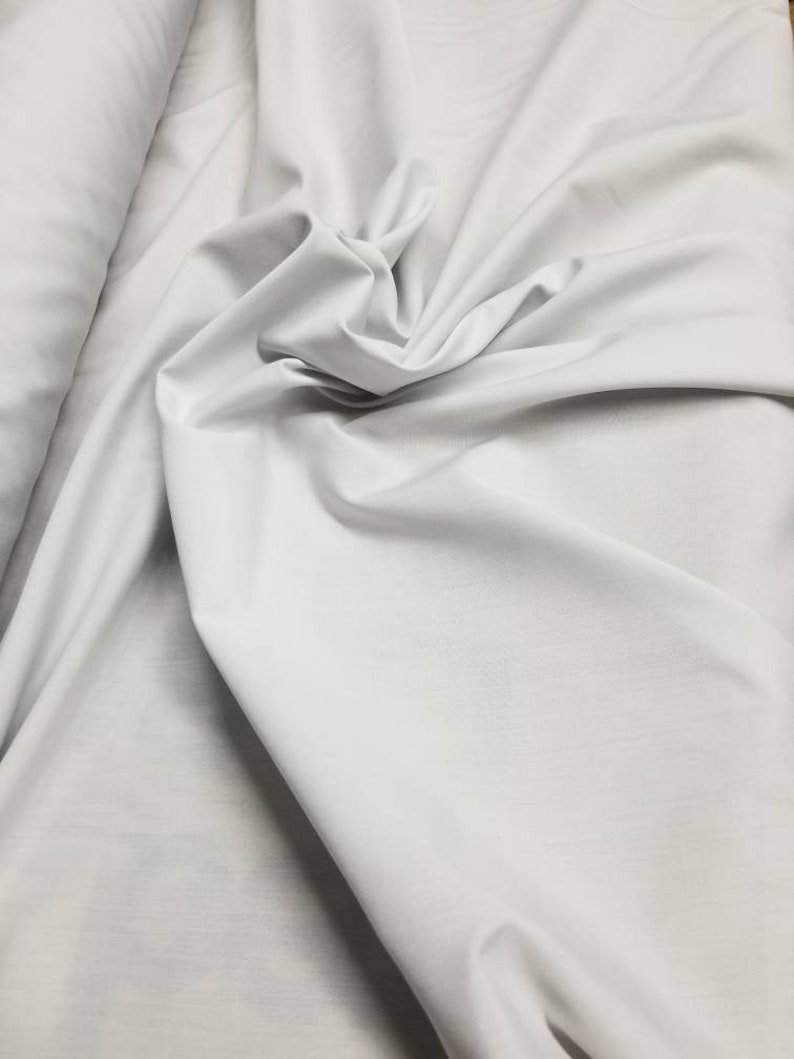 Soft Cotton Solid Silver Gray Color Fabric by Yard 54" Wide Can Be Used ...