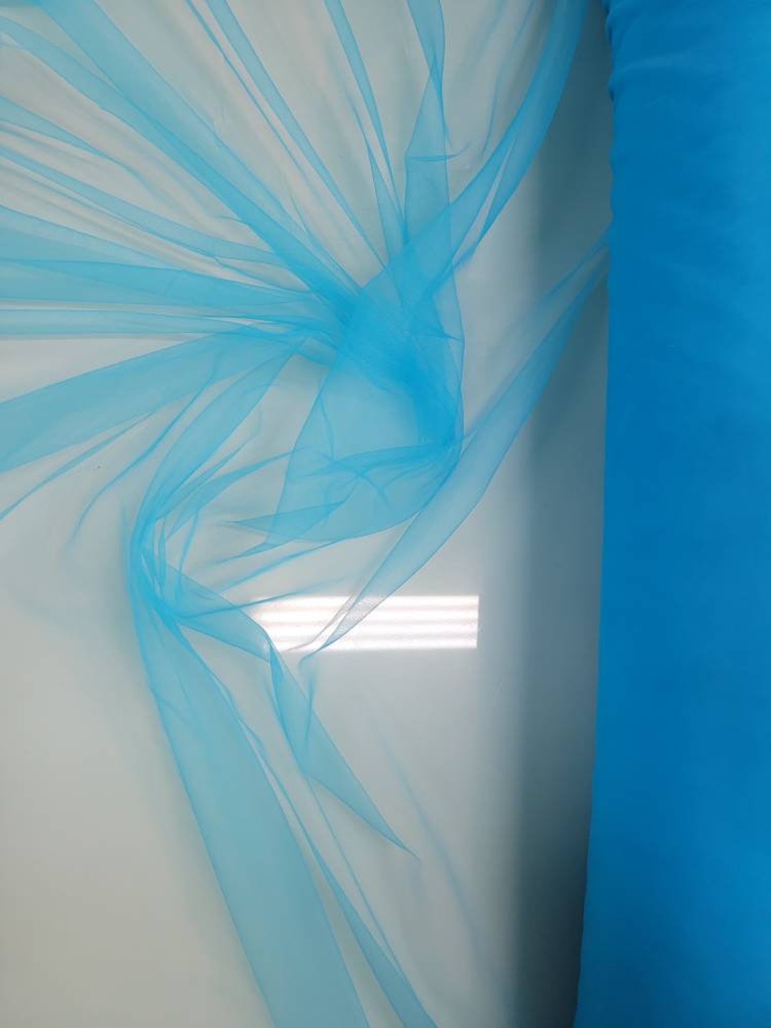 Super Fine Soft Turquoish Blue Color Tulle/mesh 60 Wide - Etsy