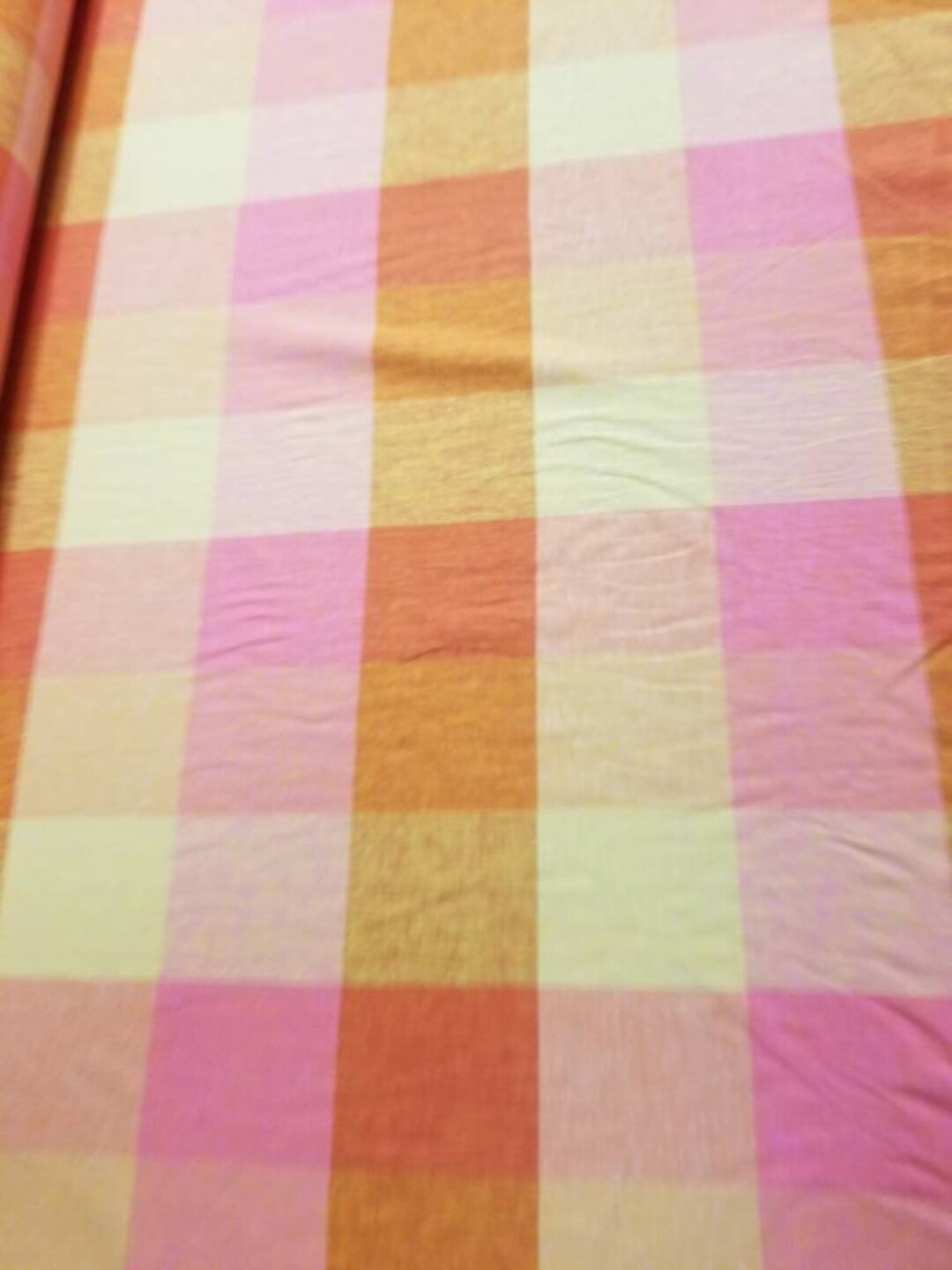 Linen Plaid 54 Inches Wide. Usable for Household Furnishing and ...
