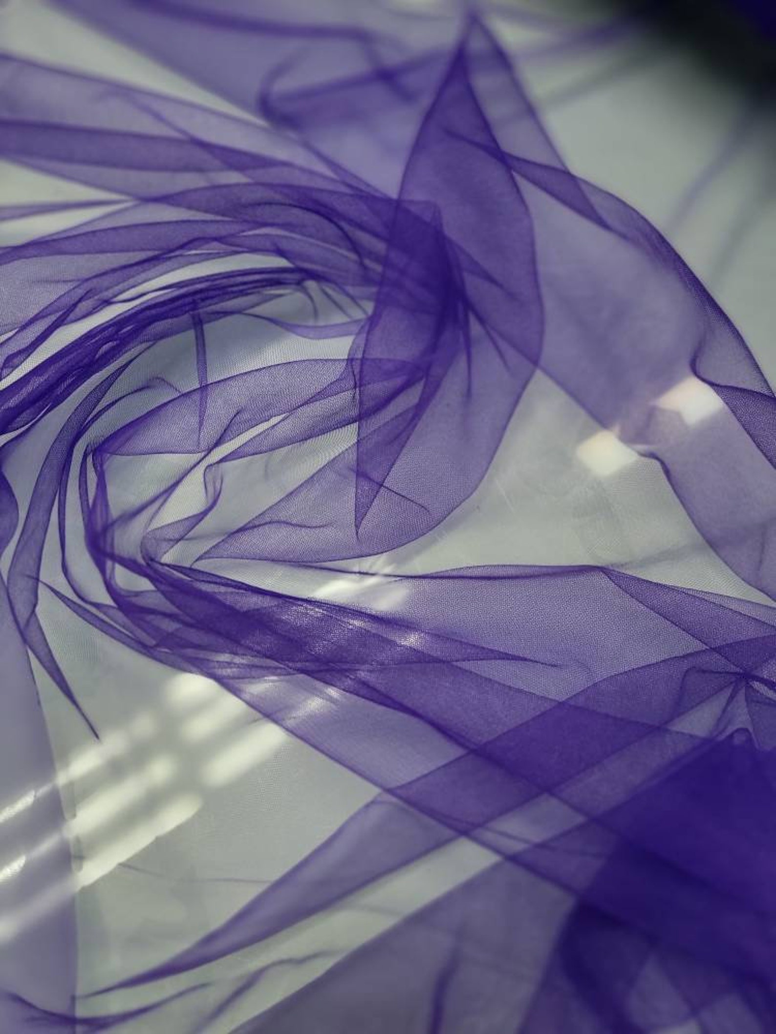 Mesh Super Fine Soft Bright Purple Color Tulle/mesh 60" Wide Sold by ...