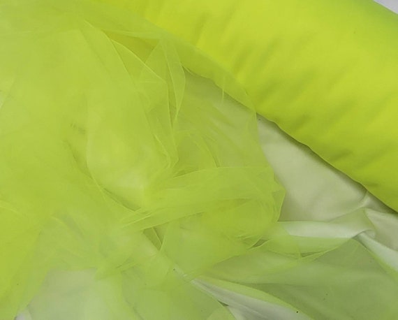 Super Fine Soft Neon Green Color Tulle/mesh 60 Wide Sold | Etsy