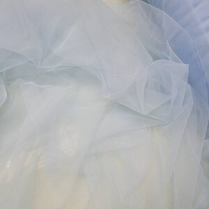 Super Fine Soft Baby Blue Color Color Tulle/mesh 60" Wide Sold by the ...