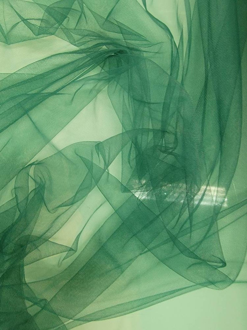 Super Fine Soft Forest Green Color Tulle/mesh 60 Wide | Etsy