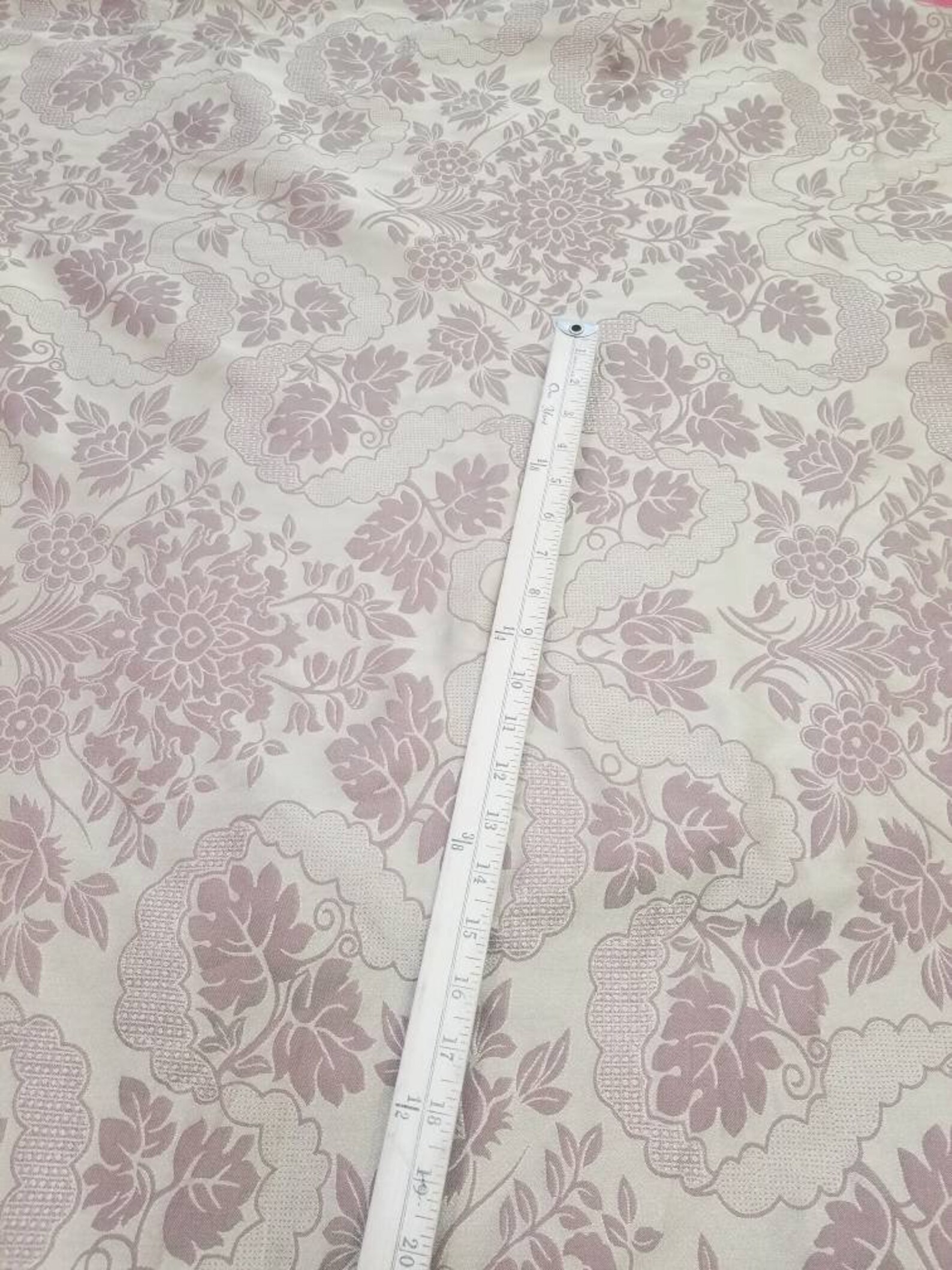 Floral Damask Self Design Fabric Usable for Apparel Accessories and ...