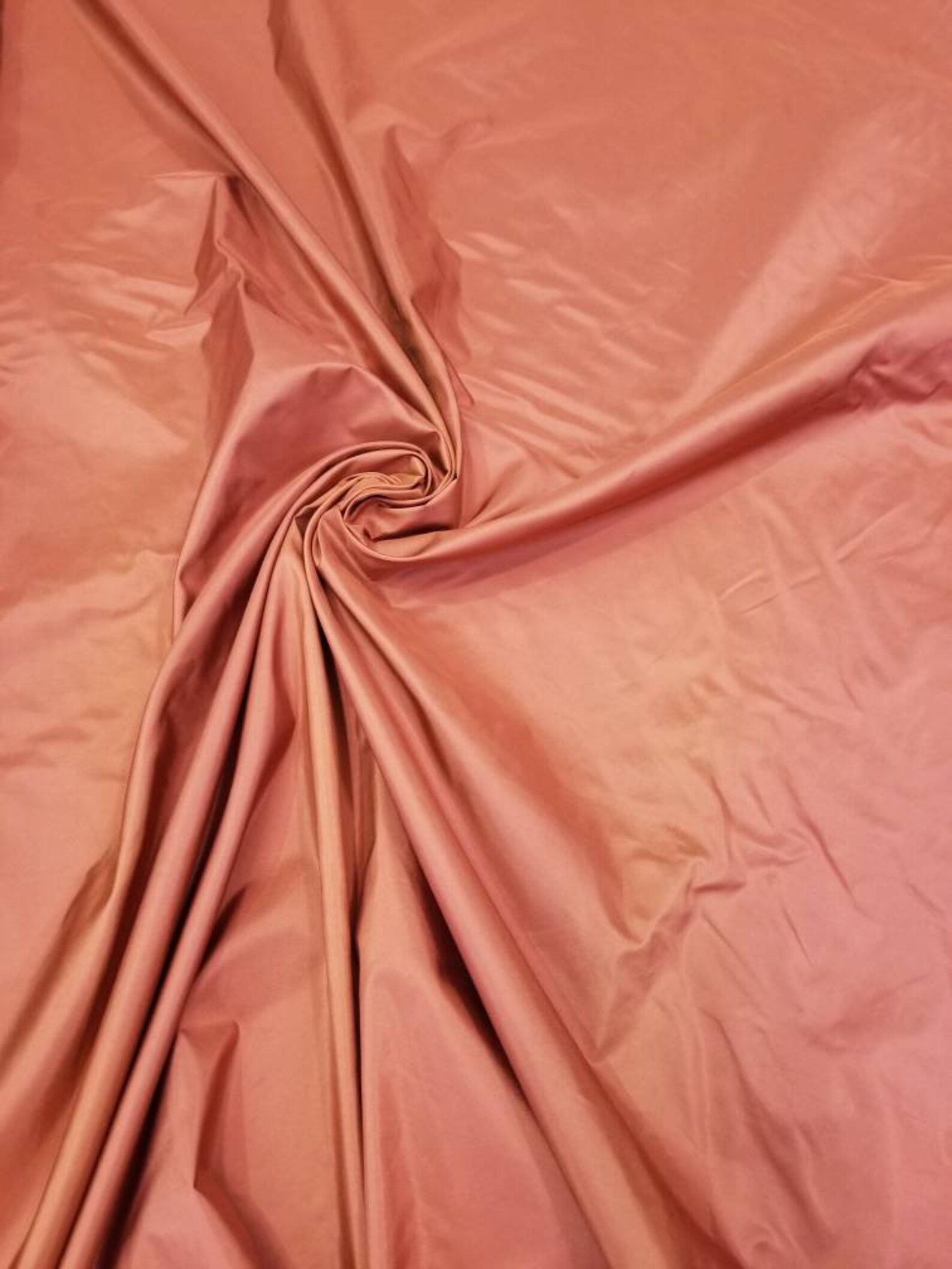 100% Silk taffeta rust color. Silk taffeta is a crisper | Etsy