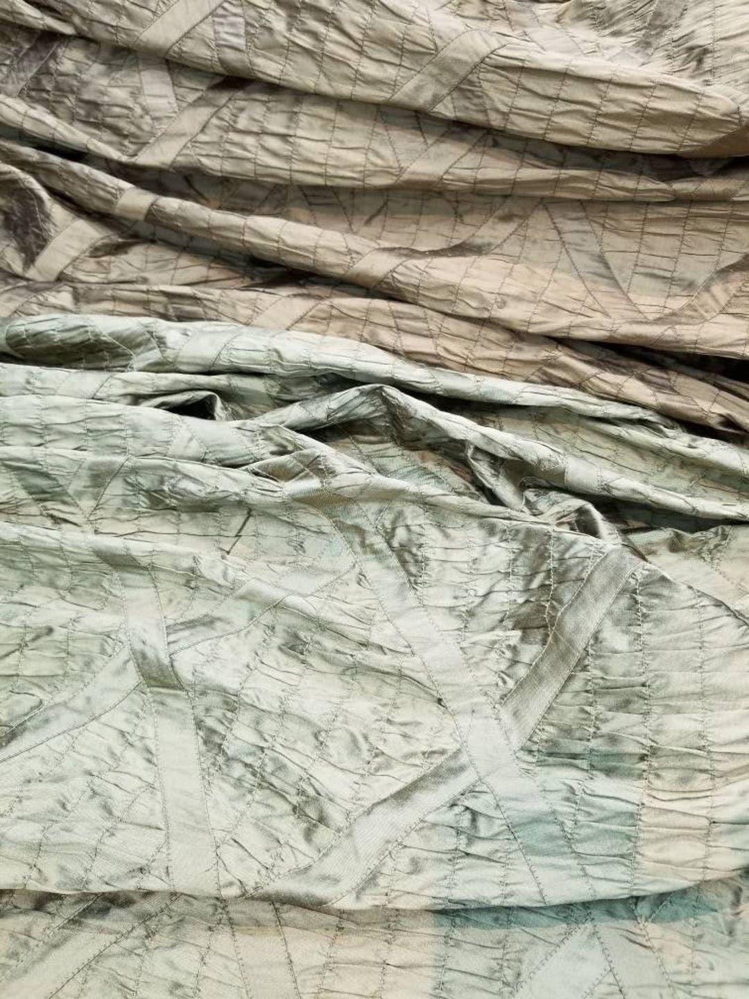 100% Silk Shantung Fabric Sown Beautifully to Use for Interior and ...