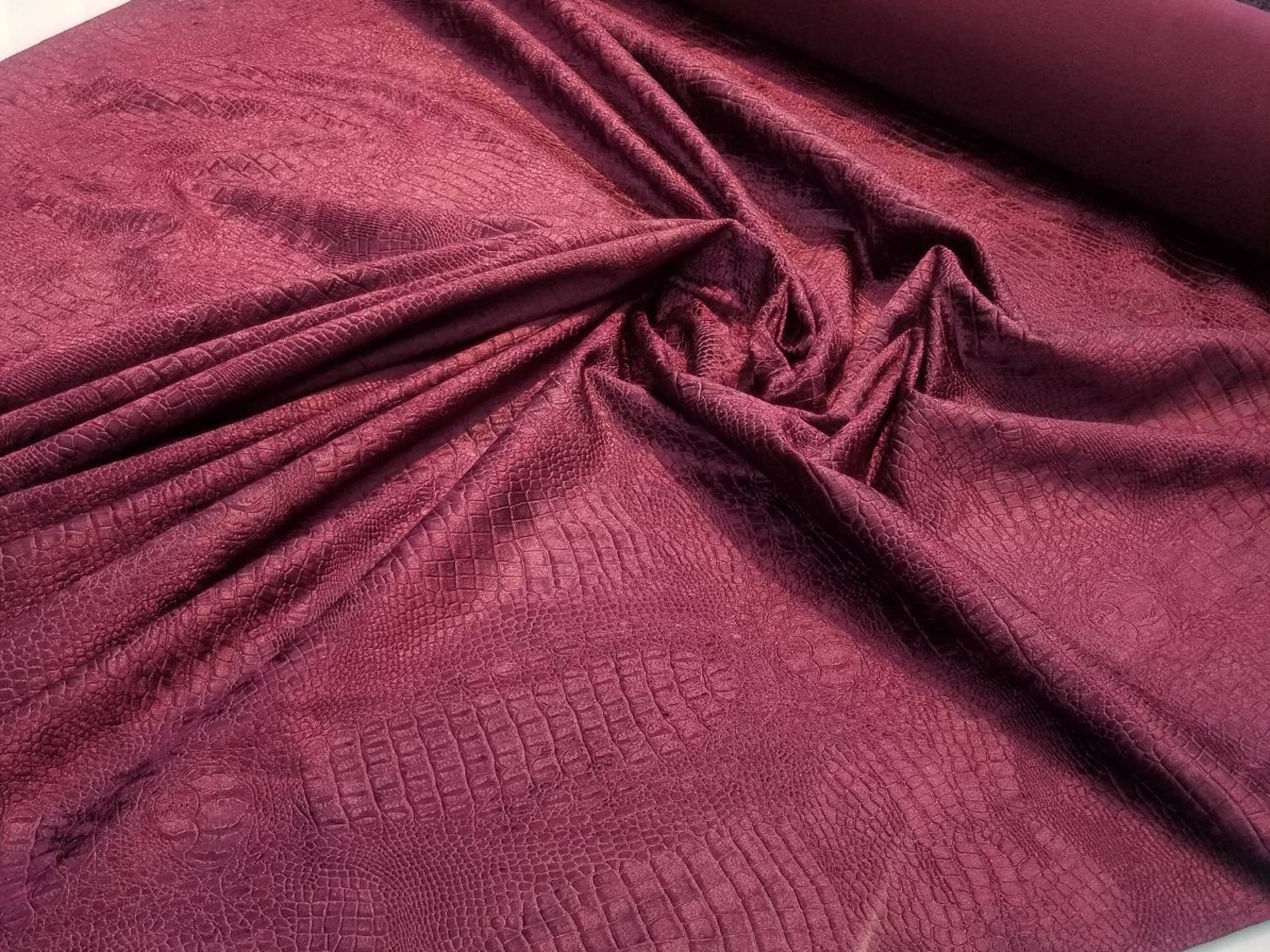 Alligator Print Heavy Poly Velvet Fabric 54 Inches Wide Usable - Etsy
