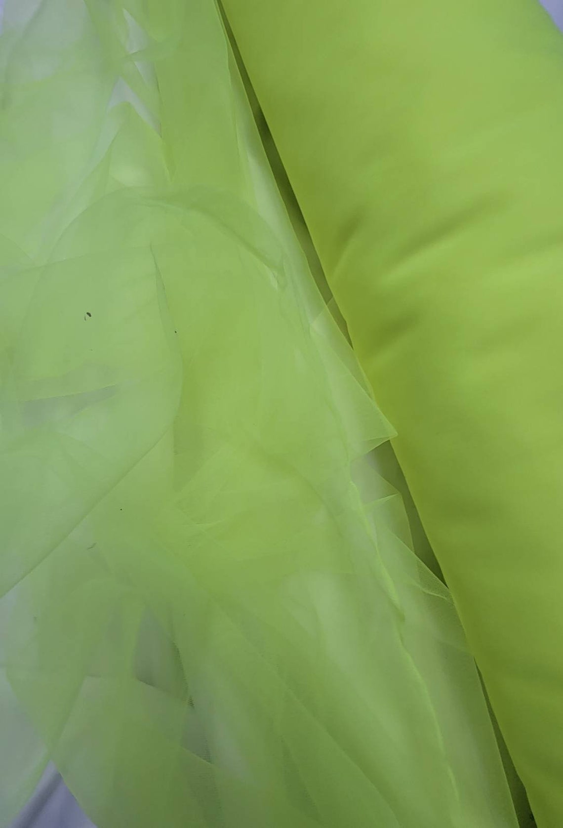 Super Fine Soft Neon Green Color Tulle/mesh 60" Wide Sold by the Yard ...