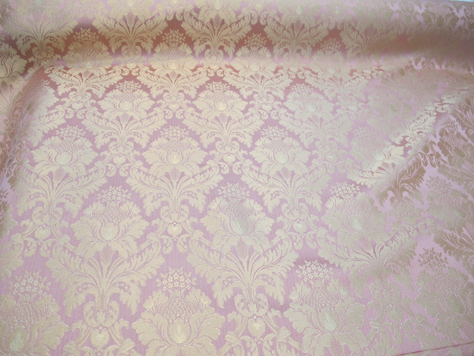 Damask Jaquard Brocade for Upholstry/ Drapery Fabric 110" Wide by the ...