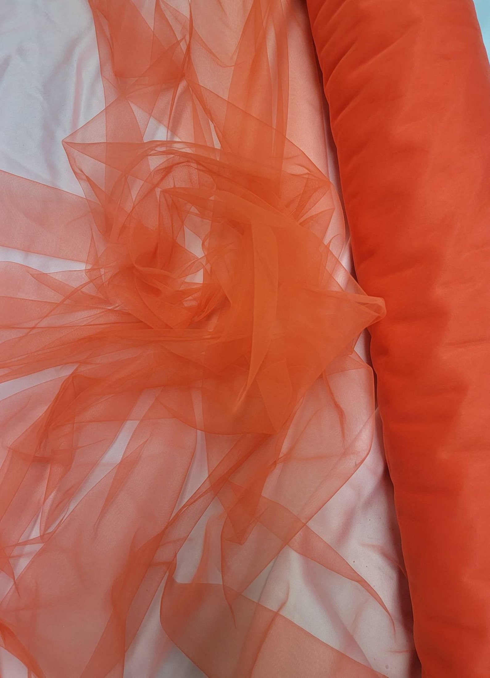 Super Fine Soft Orange Color Tulle/mesh 60" Wide Sold by the Yard ...