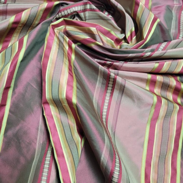 Striped Satin Fabric - Etsy