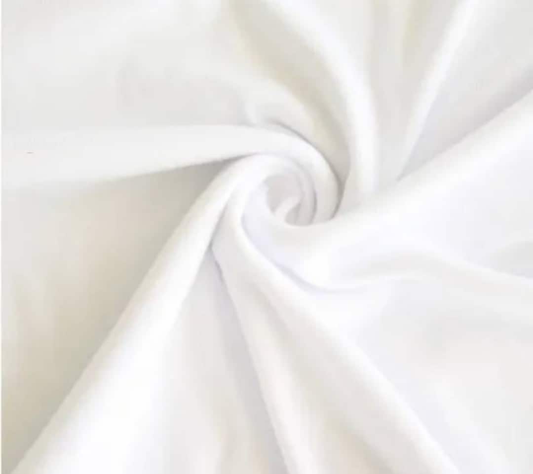 White Color Mercerized Durable Cotton Fabric Usable for Decorations ...