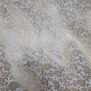 Metallic Brocade off White Color Mix With Gold Give You a Nice ...