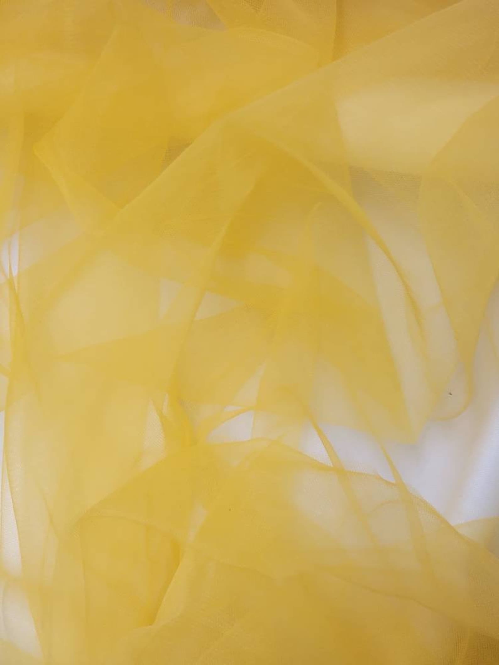 Super Fine Soft Mustard Yellow Color Tulle/mesh 60" Wide Sold by the ...