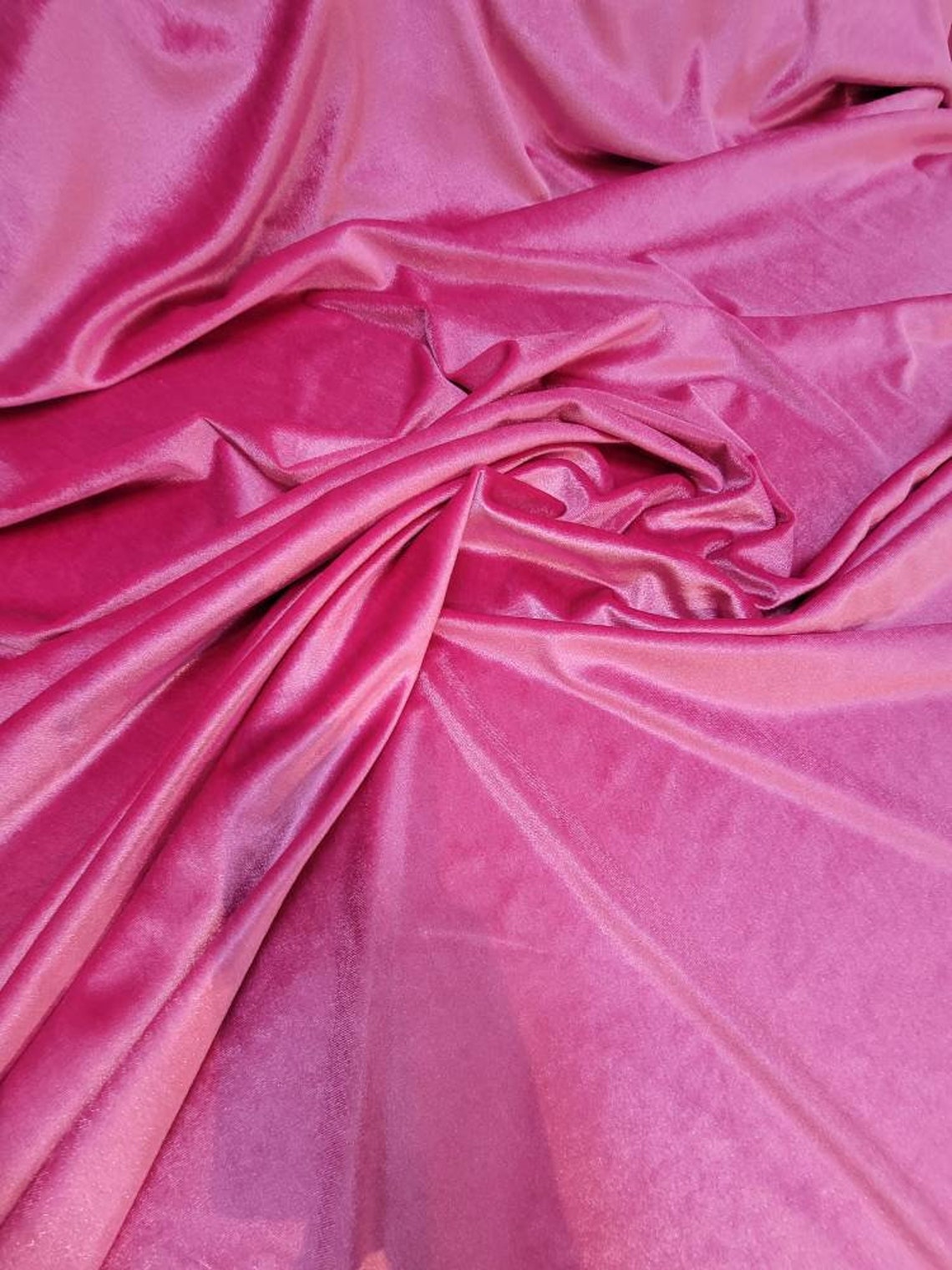 Pink Velour Color Stretch Velvet is 4 Way Stretch Smooth - Etsy