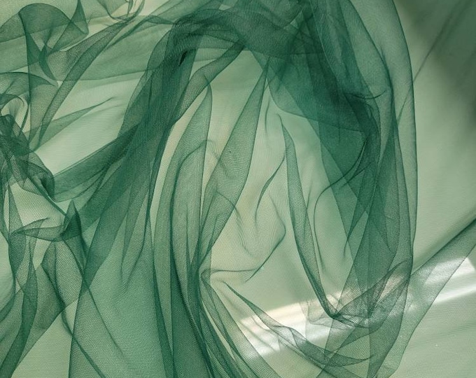 Super Fine Soft Forest Green Color Tulle/mesh 60 Wide - Etsy
