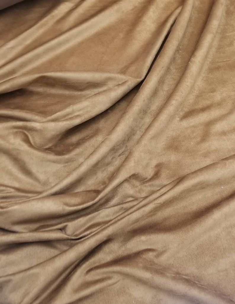 100% Polyester synthetic suede fabric. Looks and feels.like | Etsy
