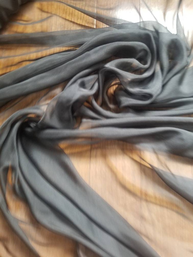100% Silk French Chiffon Black Color 54 Wide. Usable for - Etsy
