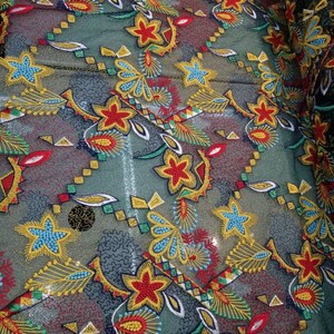 Italian Designer Fabric Floral Print on Tulle Fabric. Price for One ...