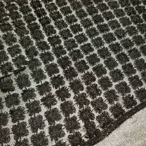 Lace Fabric Lurex Thread Mix With Black Color Cut Work Usable for ...