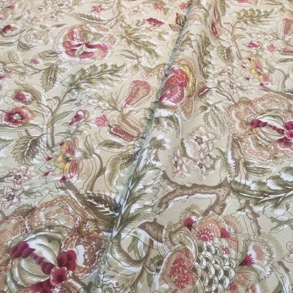 Floral Linen Fabric - Etsy