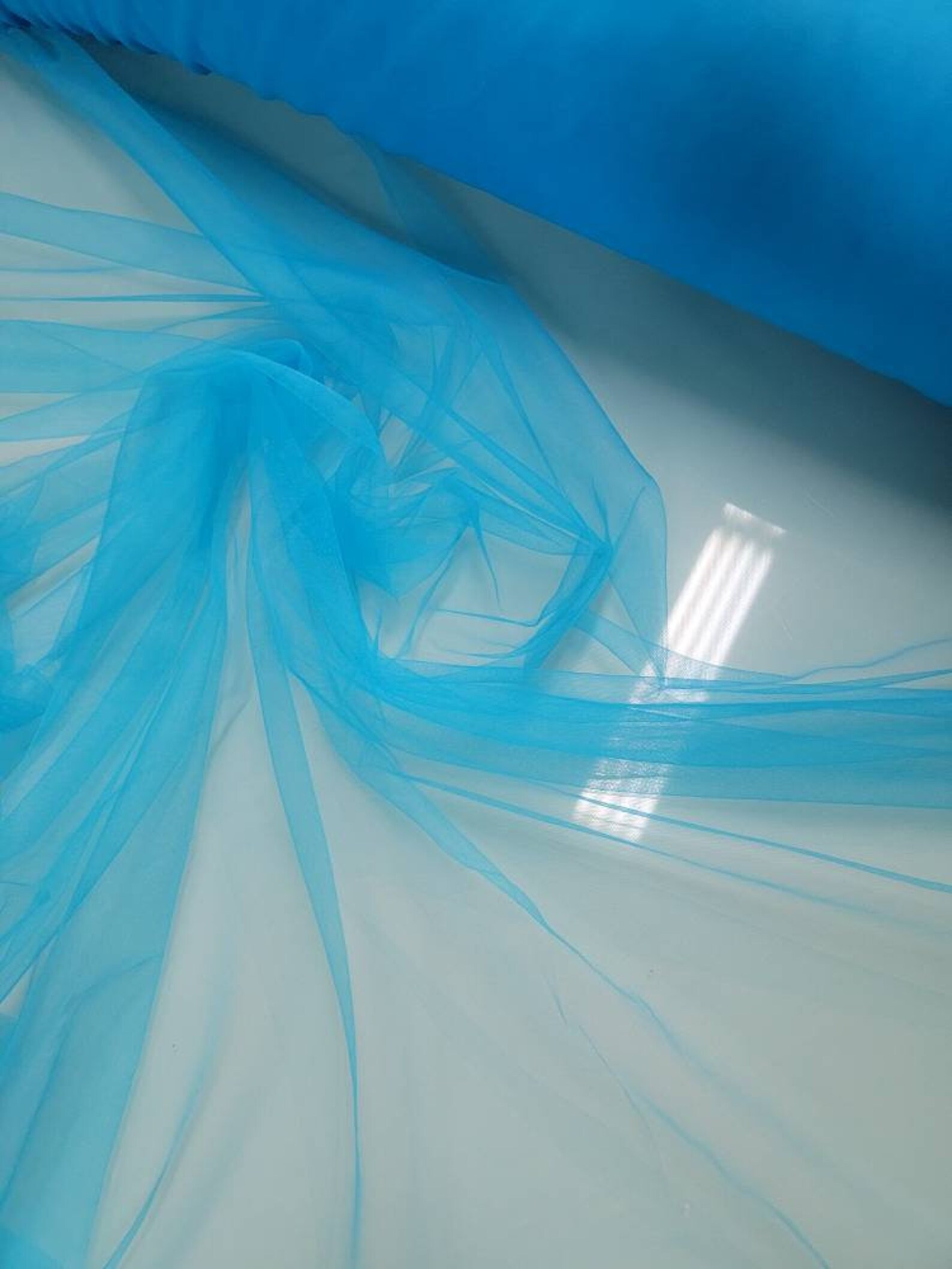 Super Fine Soft Turquoish Blue Color Tulle/mesh 60 Wide - Etsy