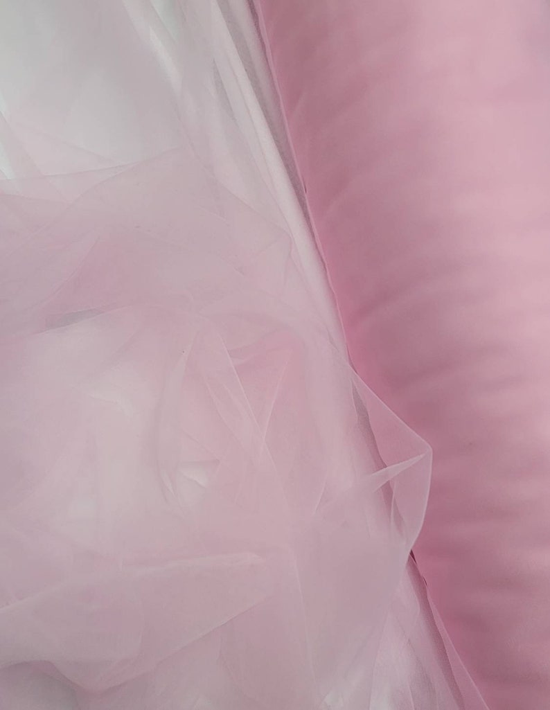 Super Fine Soft Baby Pink Color Tulle/mesh 60" Wide Sold by the Yard ...