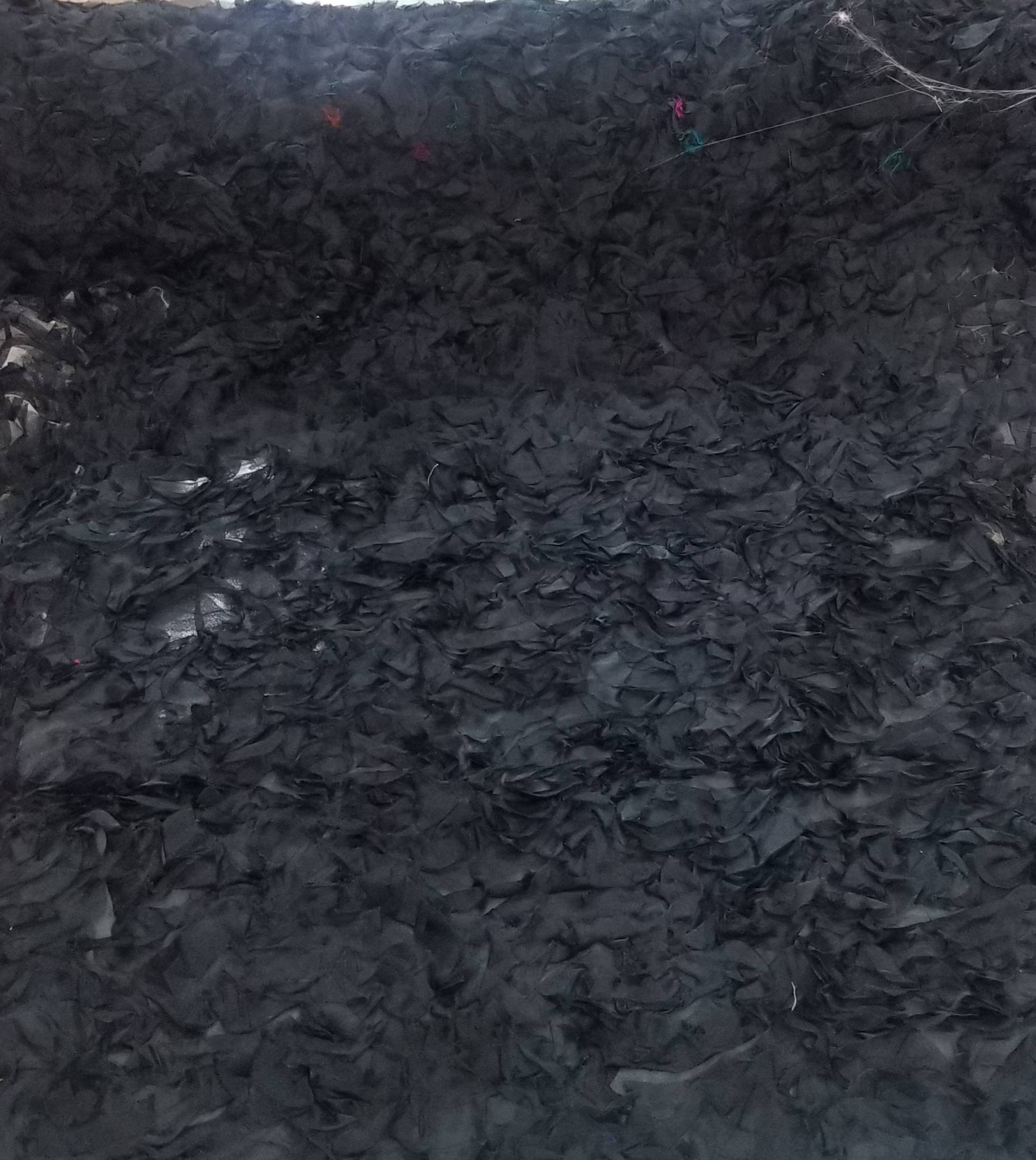 Black color Silk organza ruffles design all made of silk | Etsy