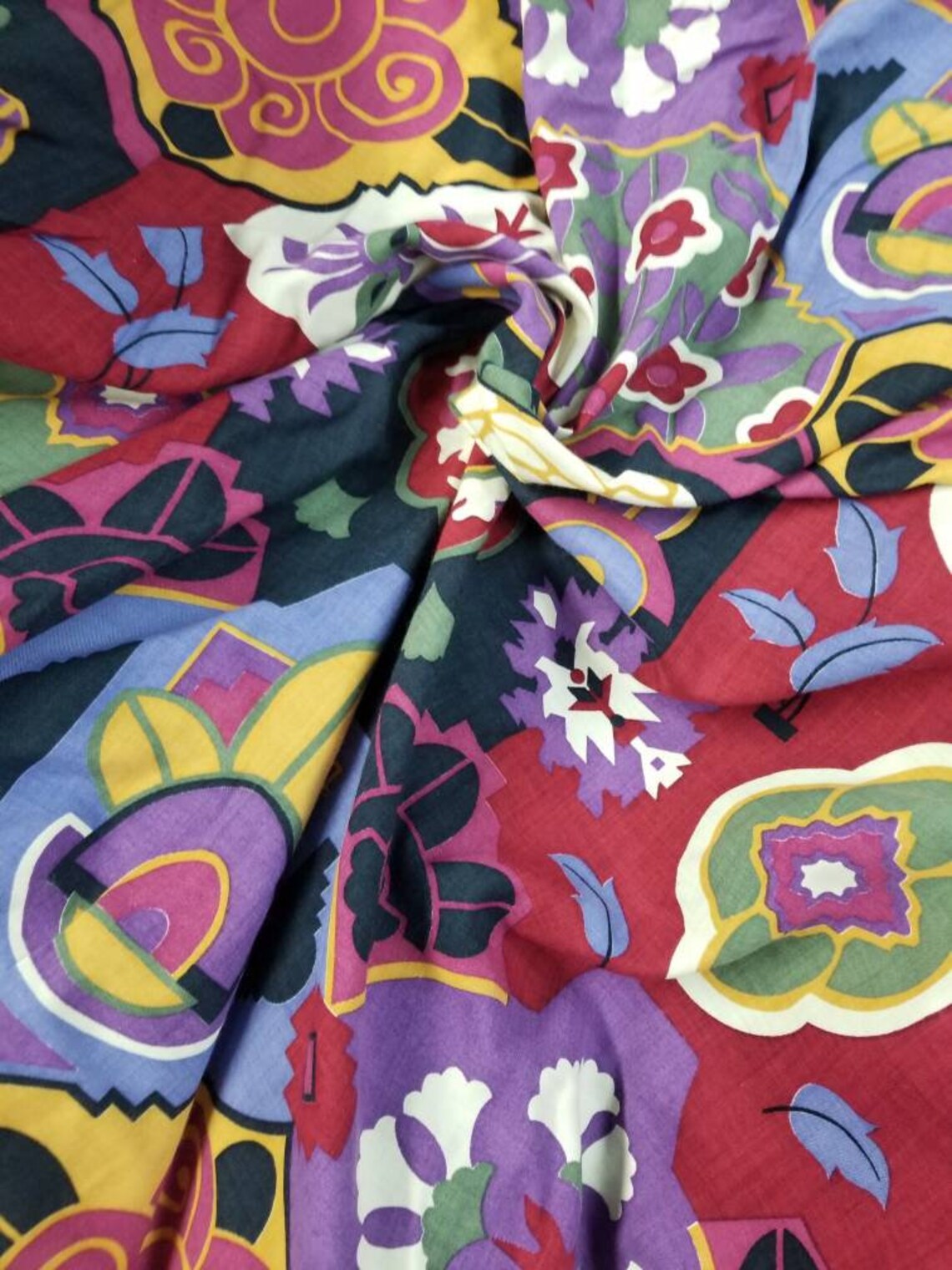 Digitally Abstract Design on a Premium Cotton Fabric 45 - Etsy