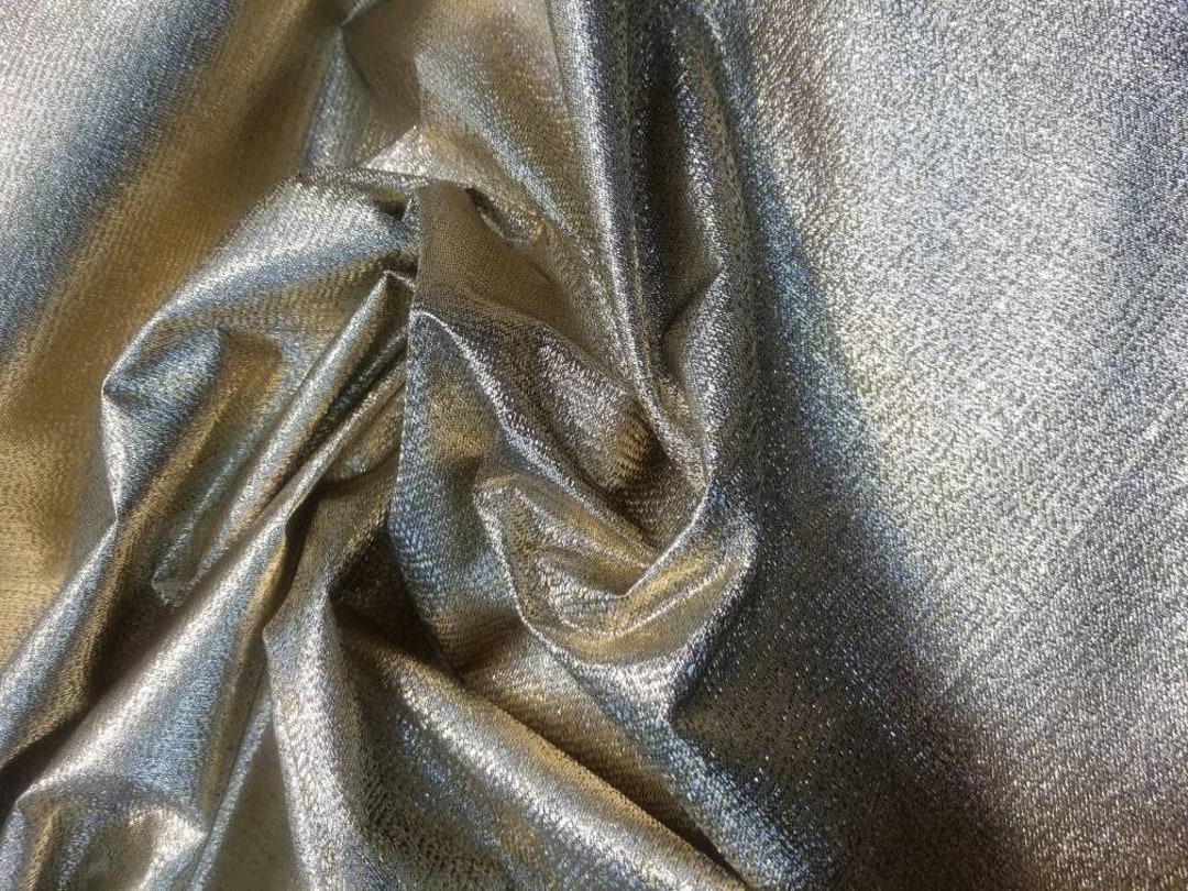 Glitter Mettallic Shimmer Structured Fabric Usable for Apparel ...