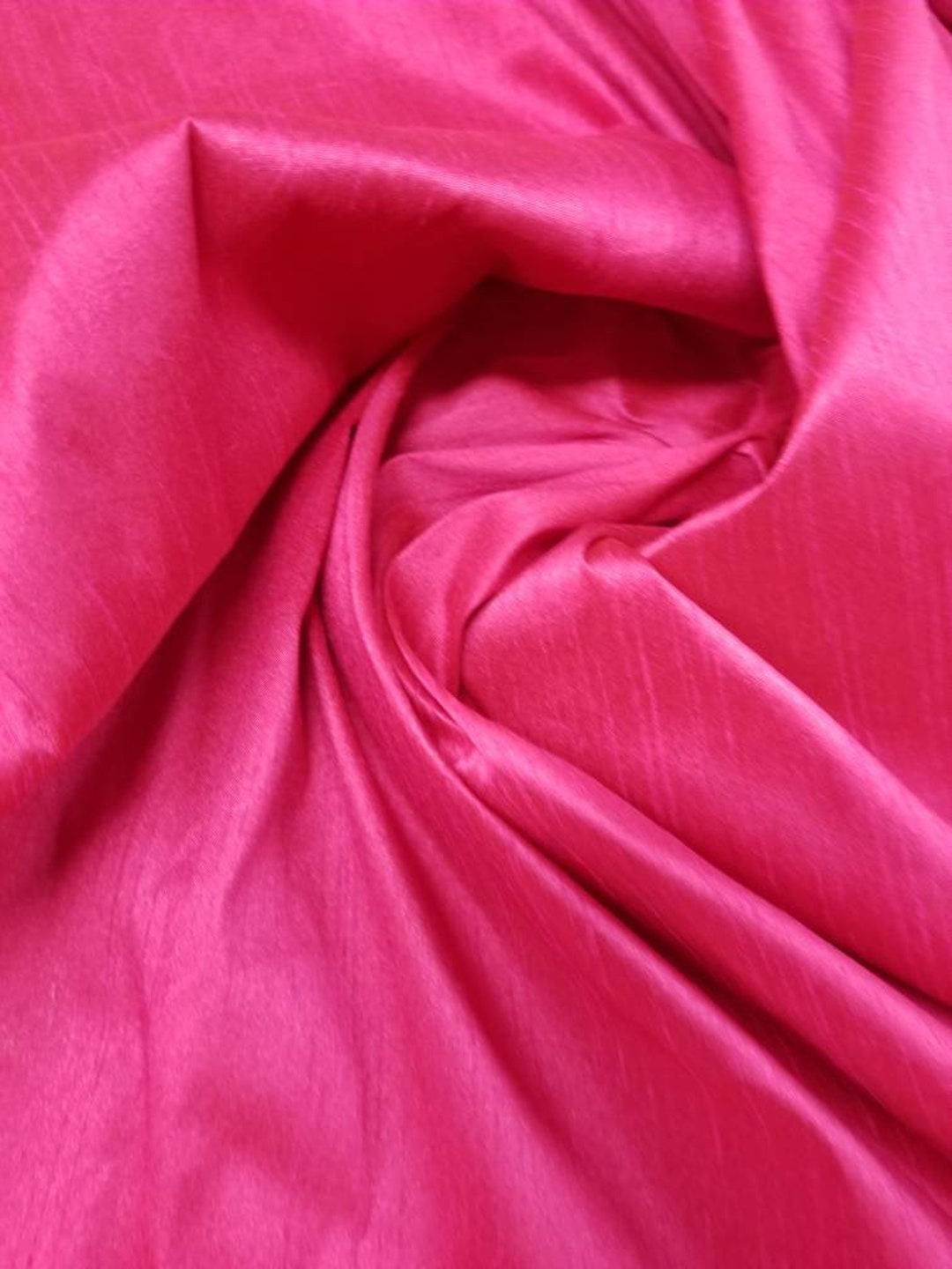 Fuschia Color Shantung Fabric 54" Wide. Usable for Apparel and Interior ...